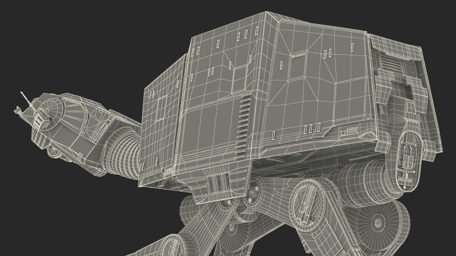 3D Star Wars AT AT Battle Pose - TurboSquid 2136244