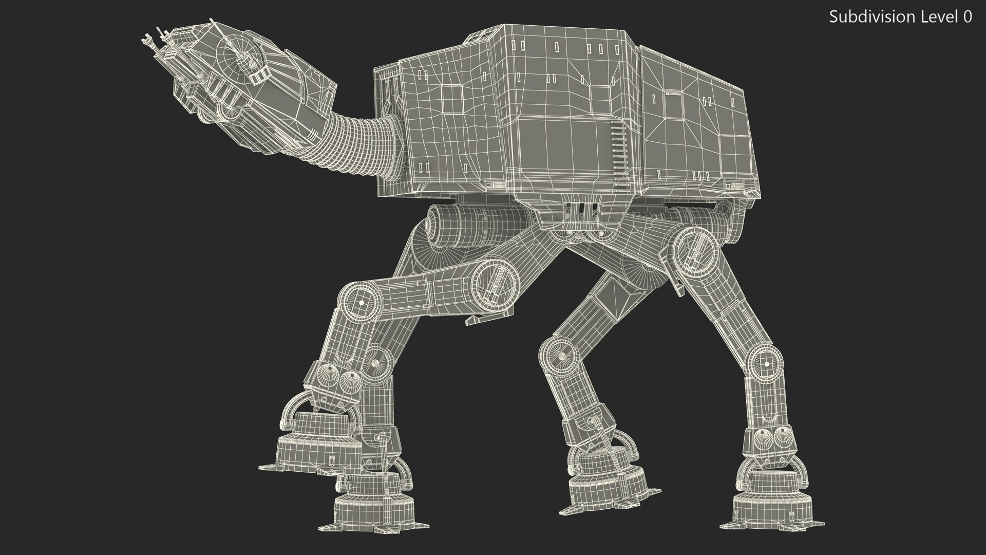 3D Star Wars AT AT Battle Pose - TurboSquid 2136244