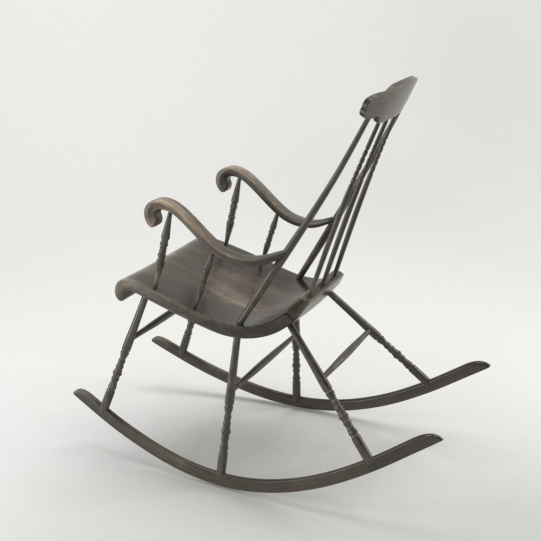 3d old rocking chair model
