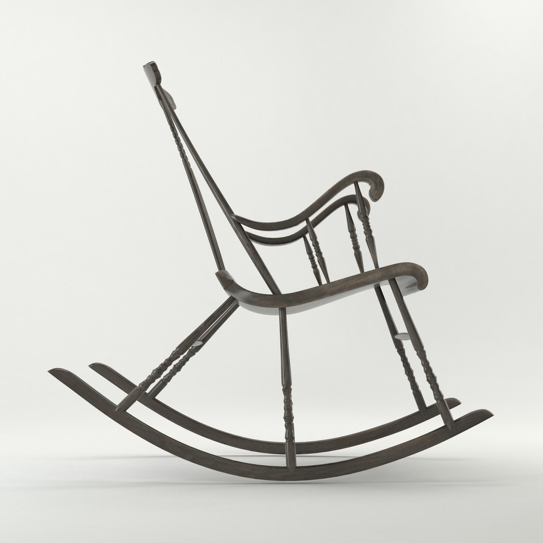 3d old rocking chair model