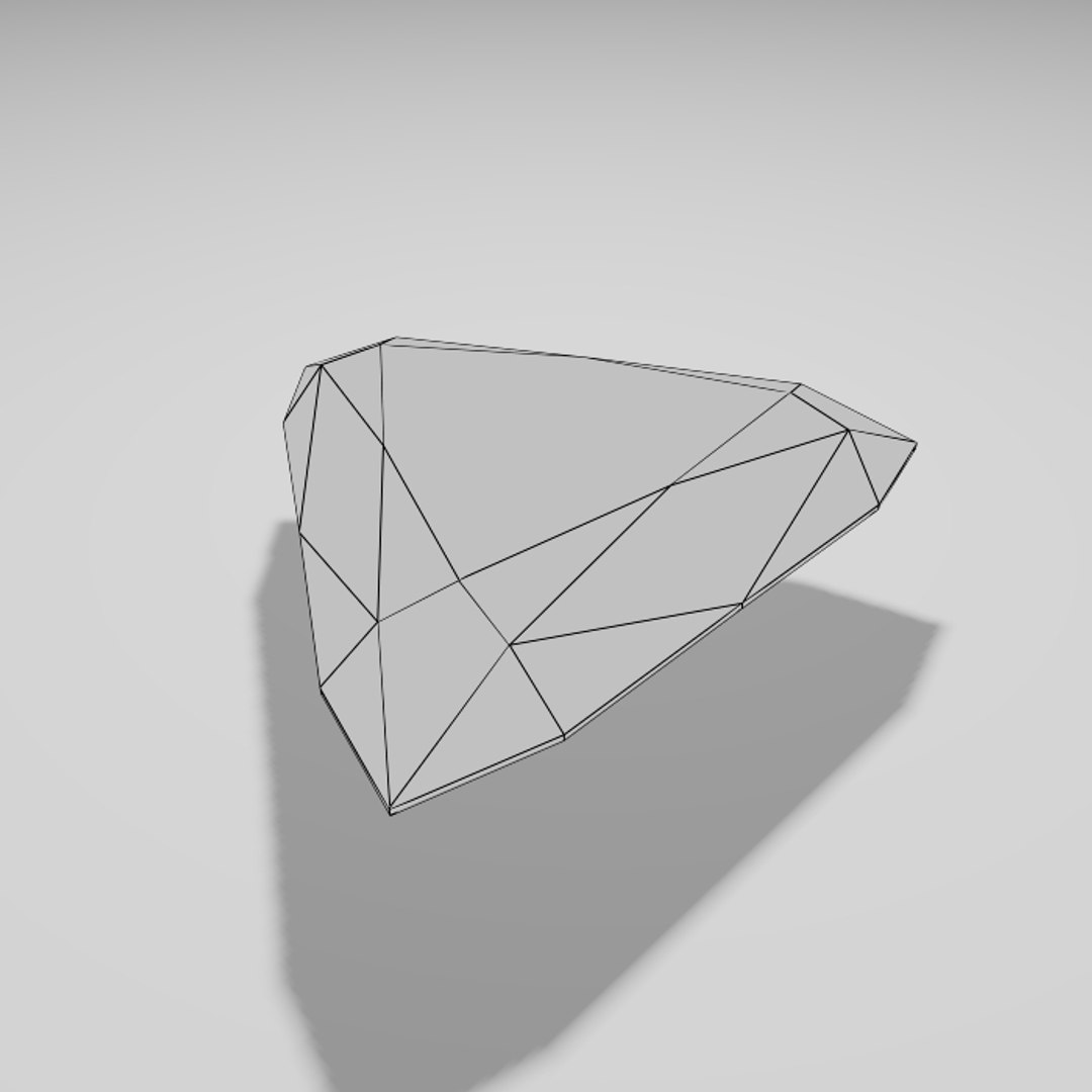 trilliant cut diamonds 3d max