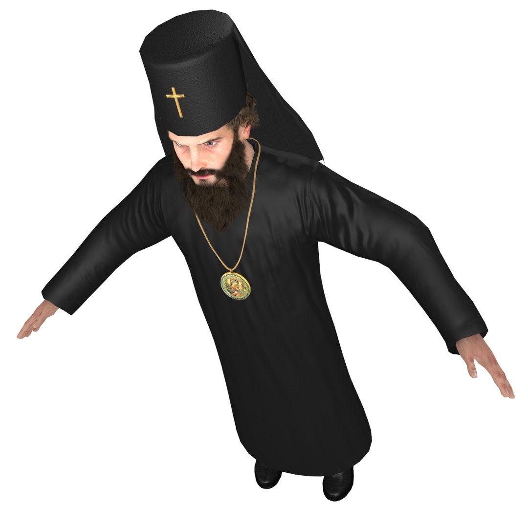 3D model orthodox priest - TurboSquid 1280217