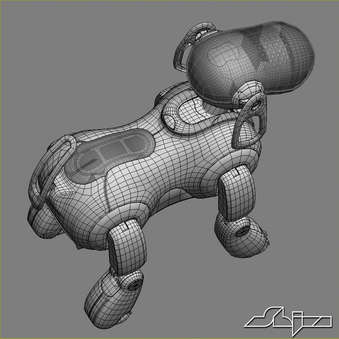 3dsmax Aibo Robot Bot