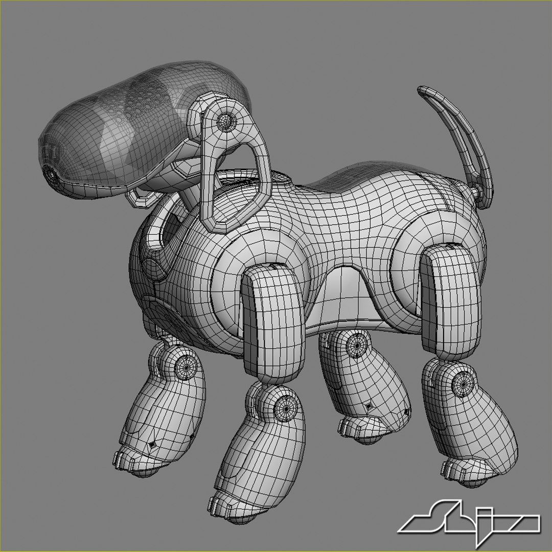3dsmax Aibo Robot Bot