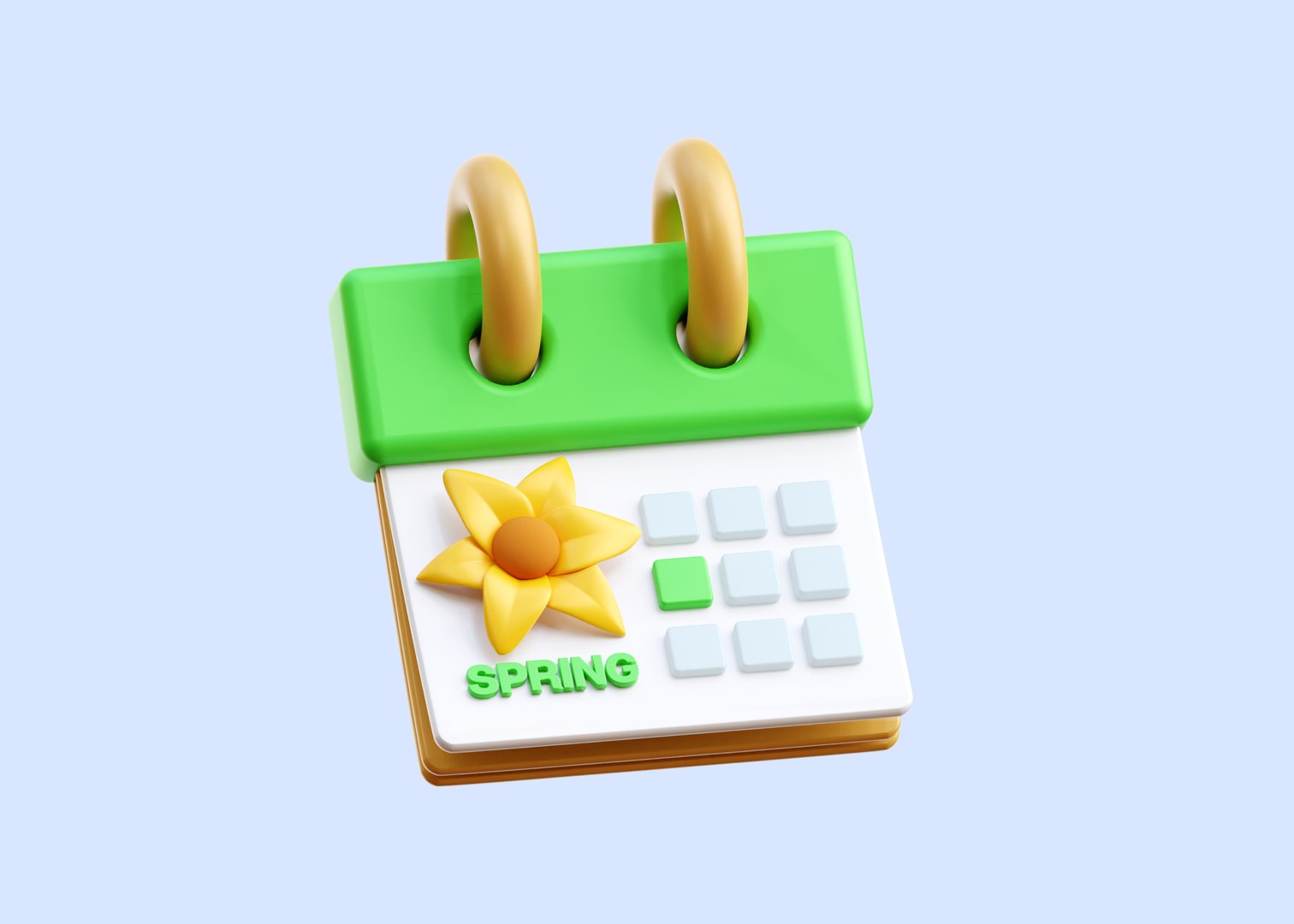 Spring Season 3D Illustration 3D Model - TurboSquid 2230543