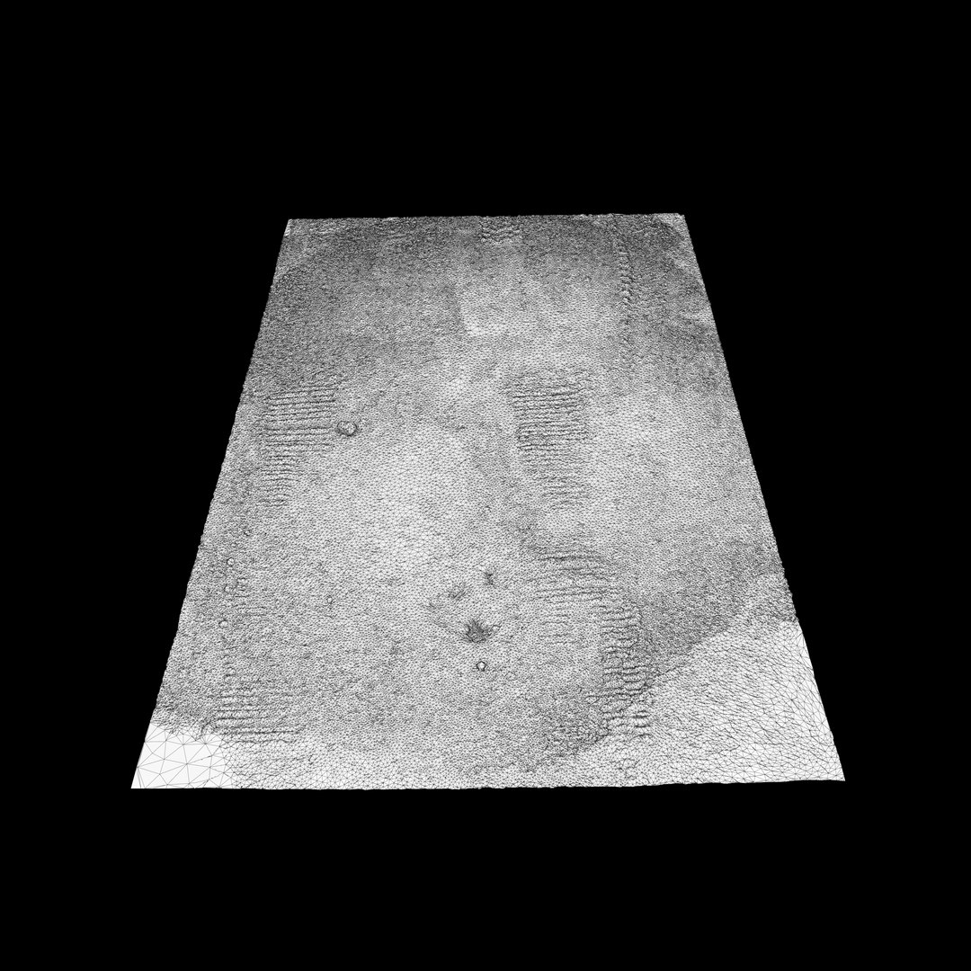 Gravel Ground 07 - 3D Photogrammetry Model Scan Of Sand And Tire Track ...
