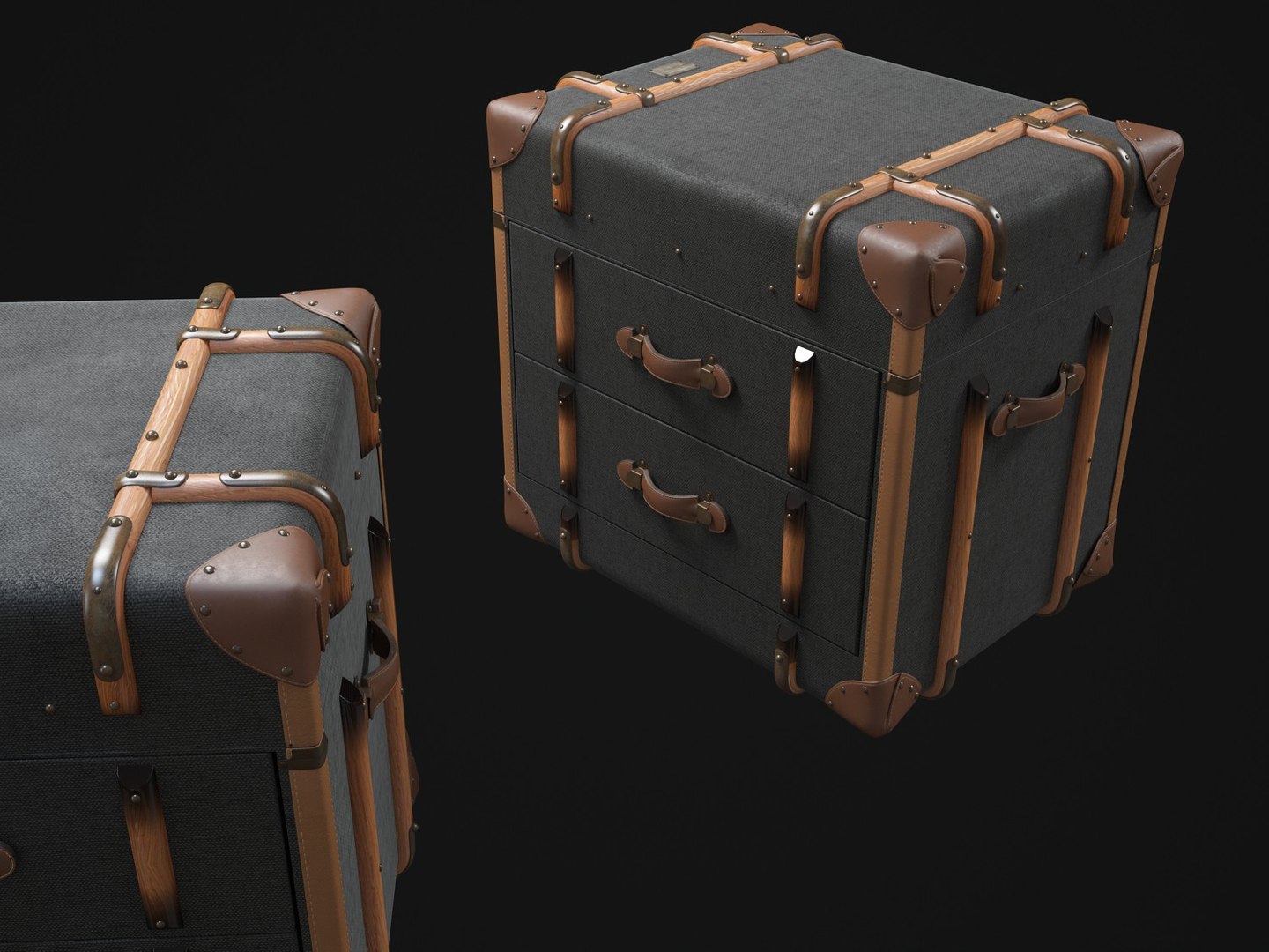 Max Richards -trunk-2-drawer-cube