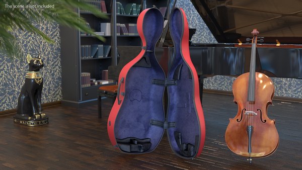 3D classic cello instrument - TurboSquid 1512739