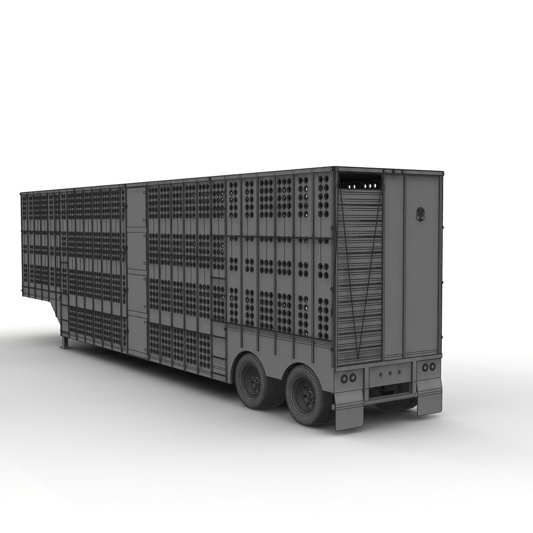 3d Model Merrit Cattle Trailer