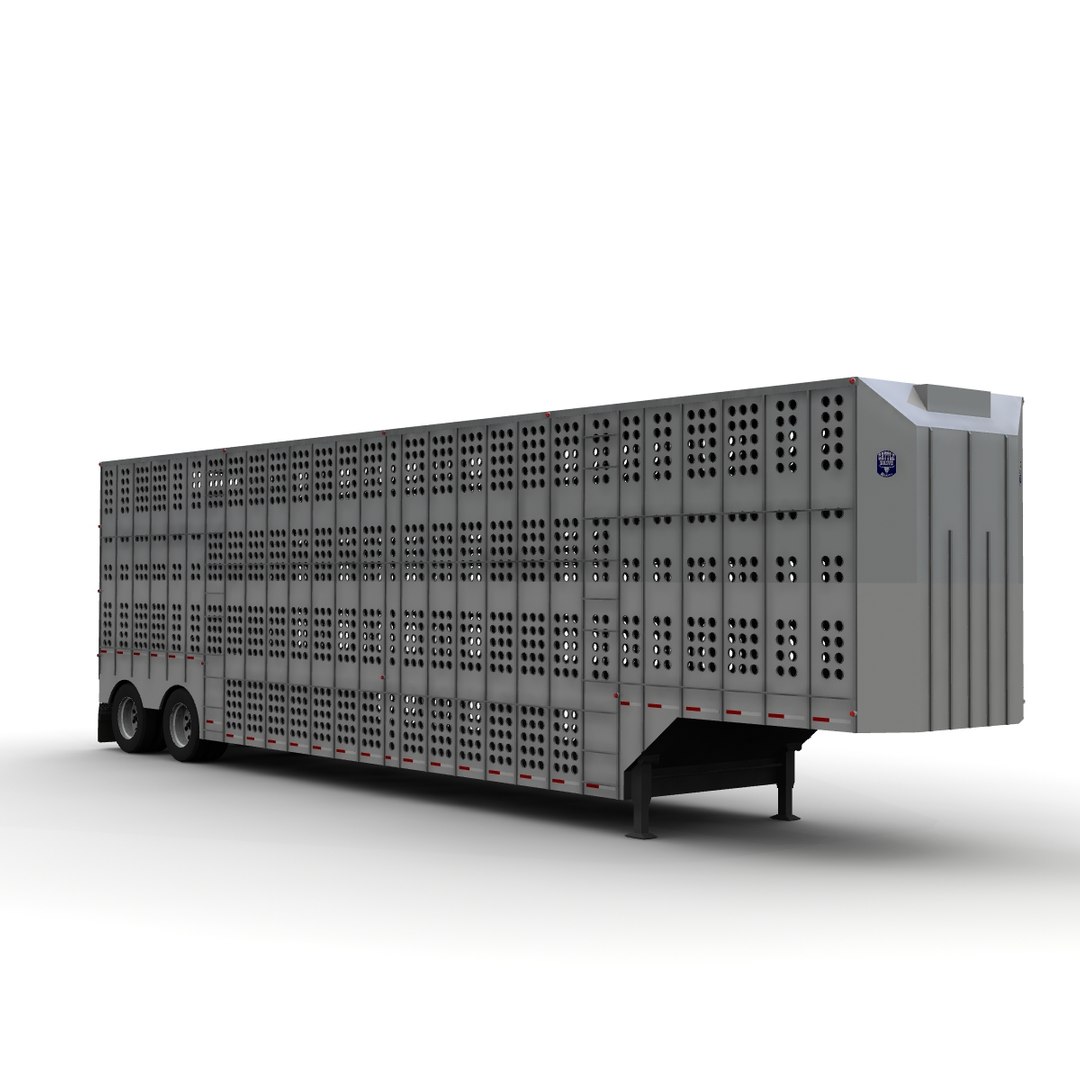 3d Model Merrit Cattle Trailer