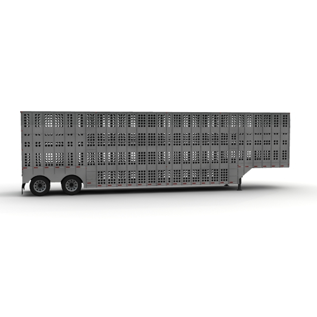 3d Model Merrit Cattle Trailer