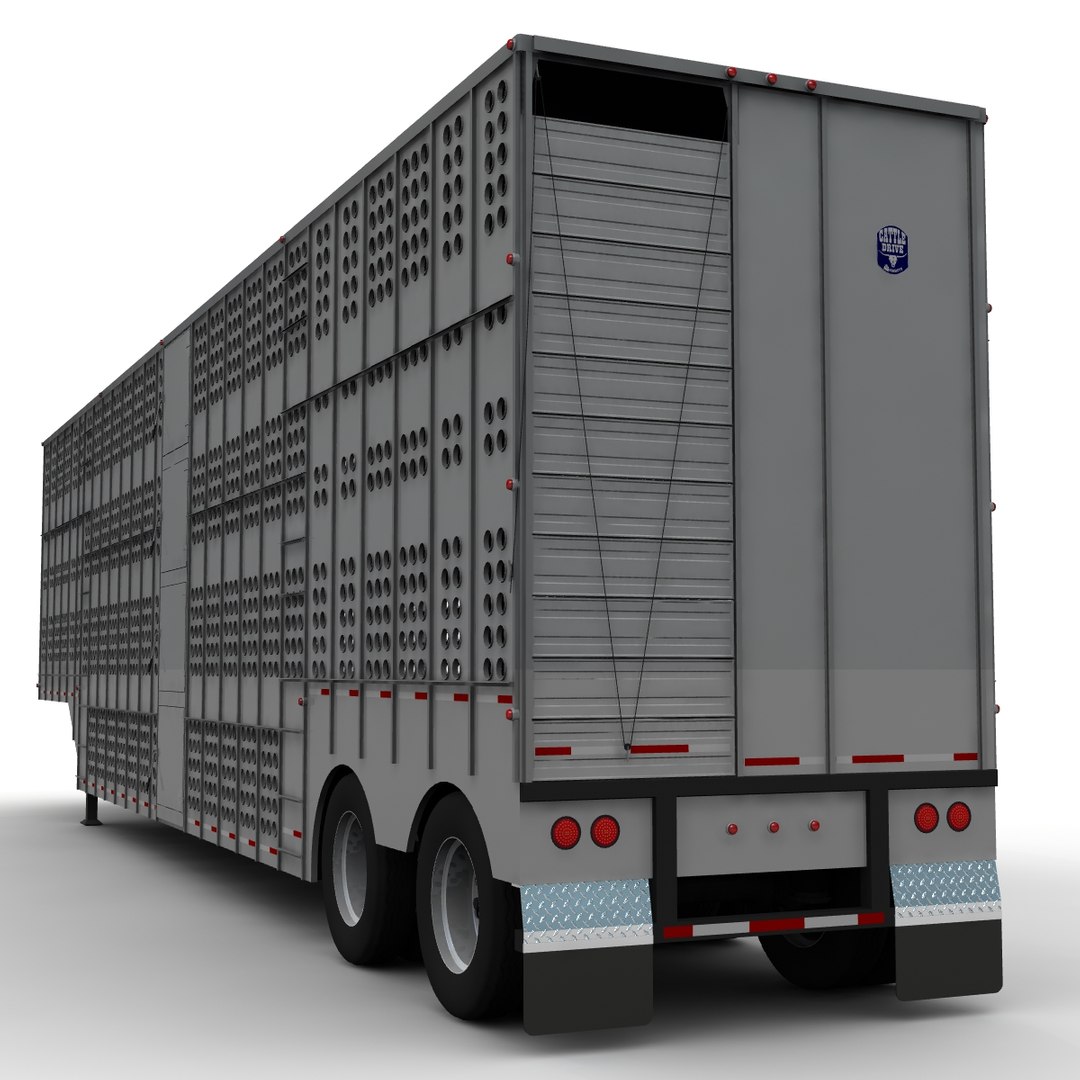 3d Model Merrit Cattle Trailer