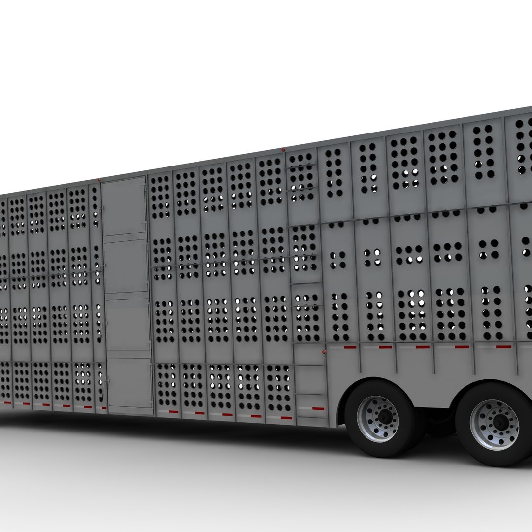 3d Model Merrit Cattle Trailer