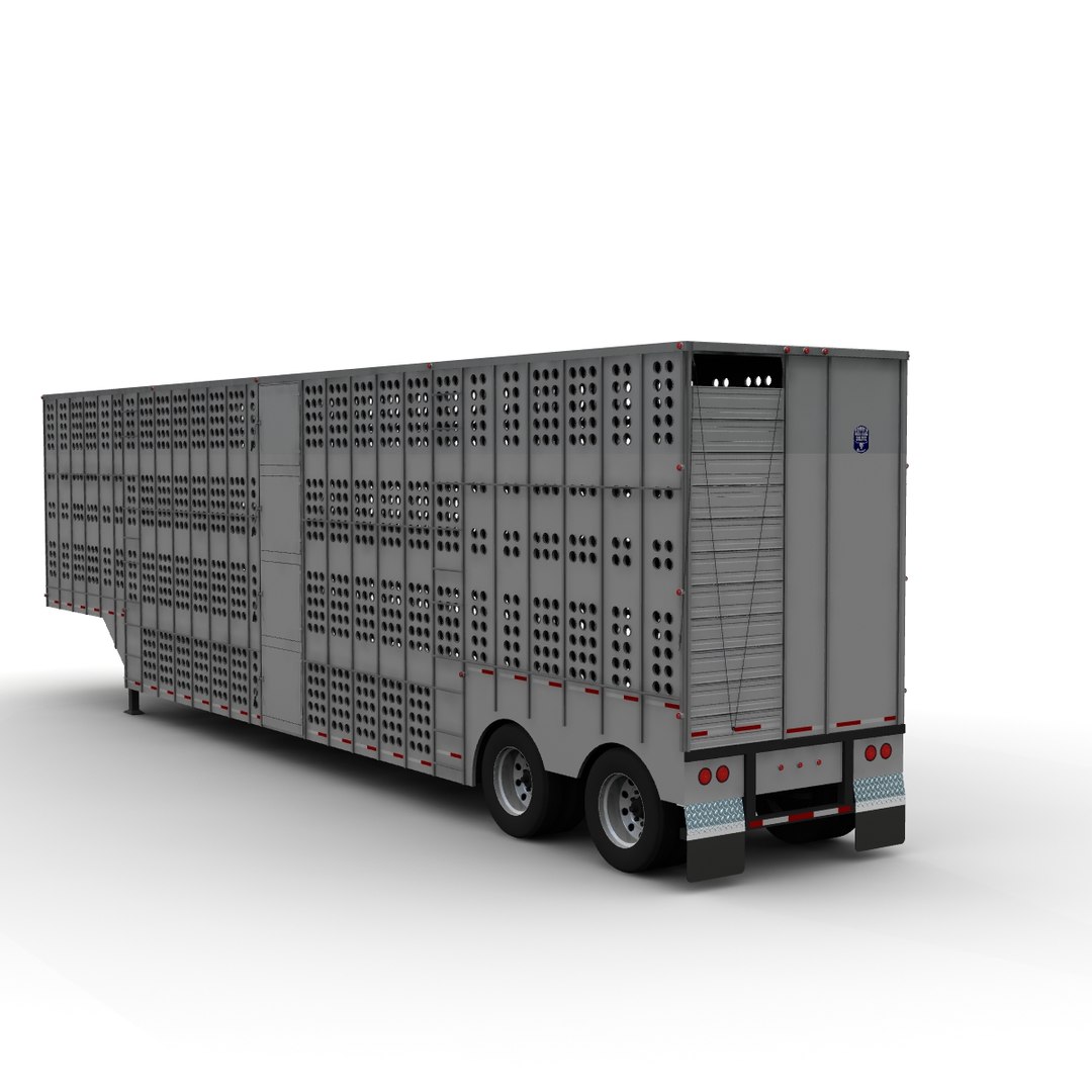 3d Model Merrit Cattle Trailer