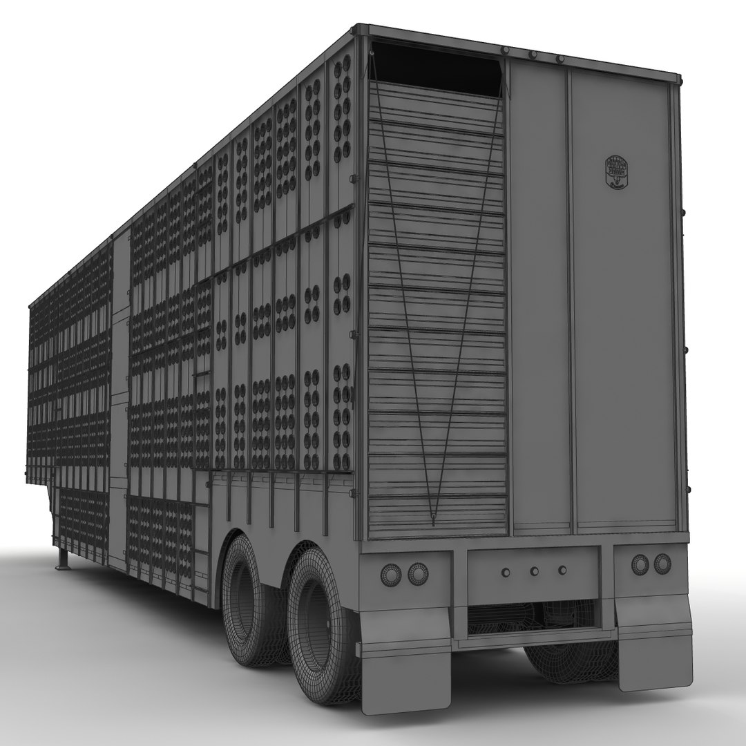 3d Model Merrit Cattle Trailer