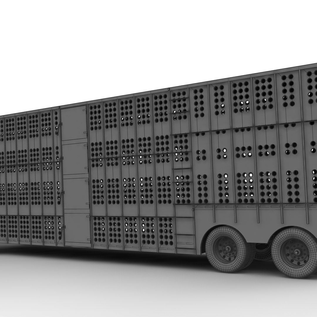 3d Model Merrit Cattle Trailer