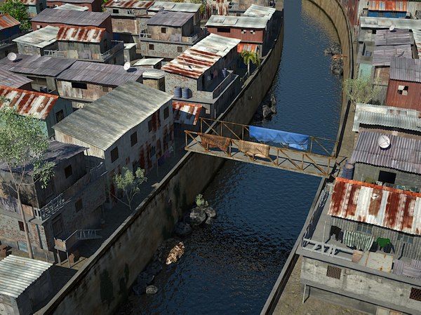Favela Modelo 3D - TurboSquid 619215