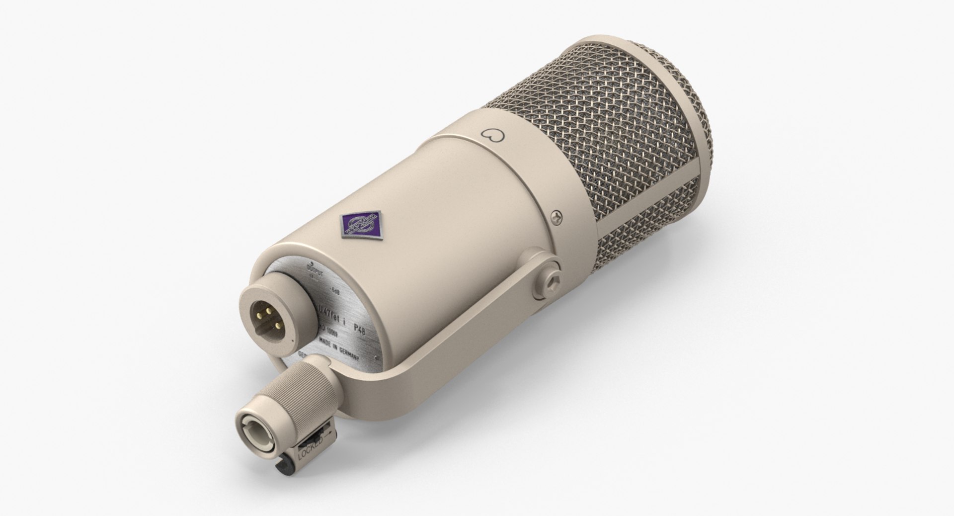 3D neumann u47 condenser microphone model - TurboSquid 1409621