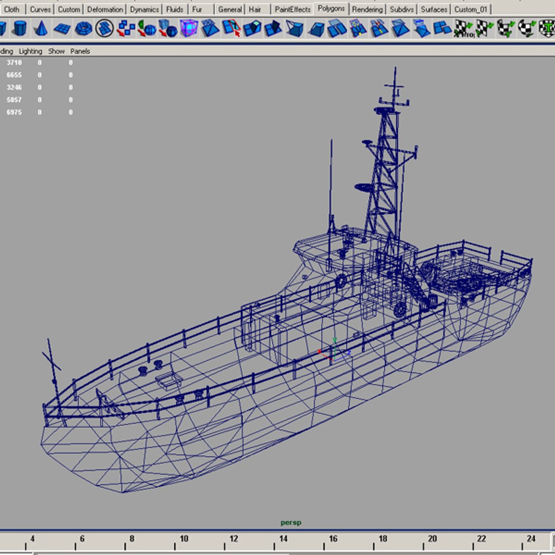 Maya Coast Guard Mpc-87 Patrol Boat