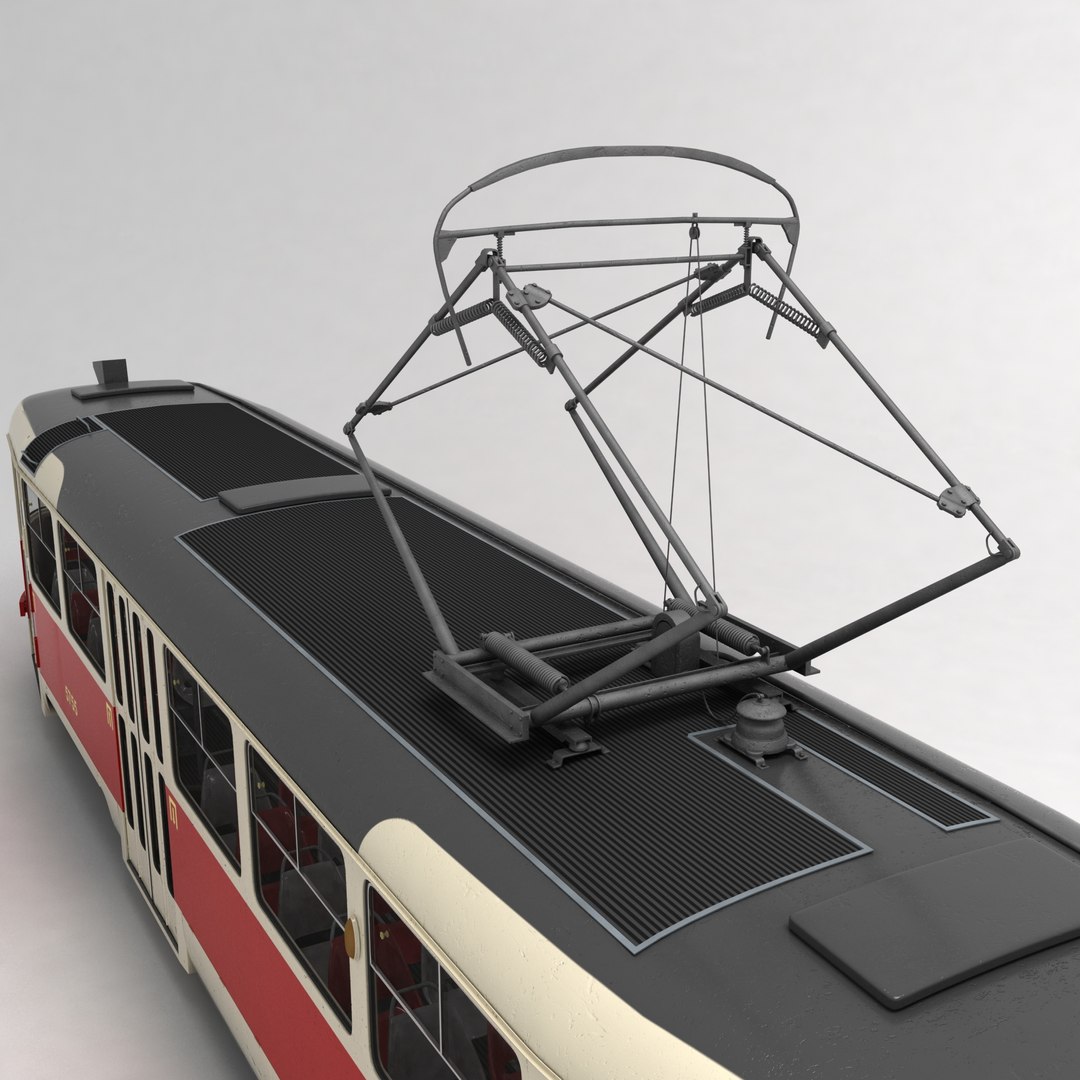 3D 1960s tram tatra ganz model - TurboSquid 1340392