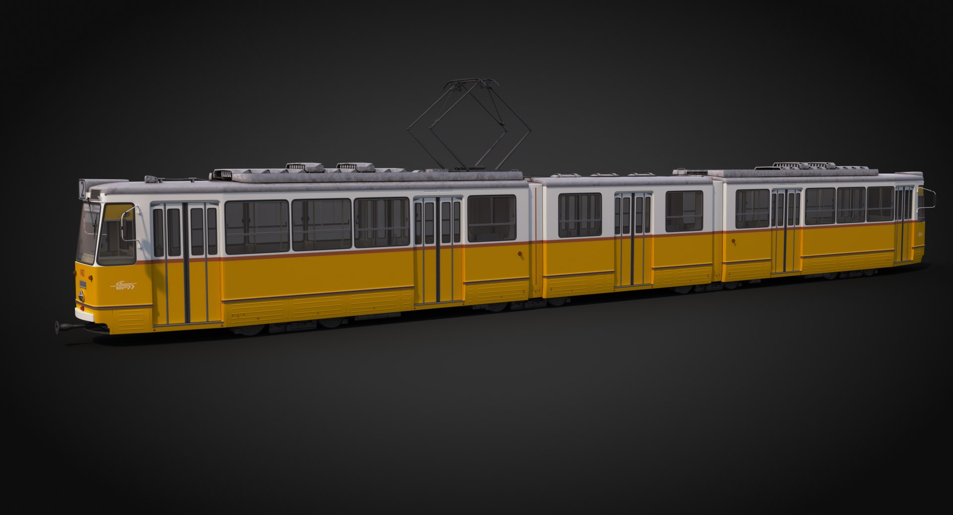 3D 1960s tram tatra ganz model - TurboSquid 1340392
