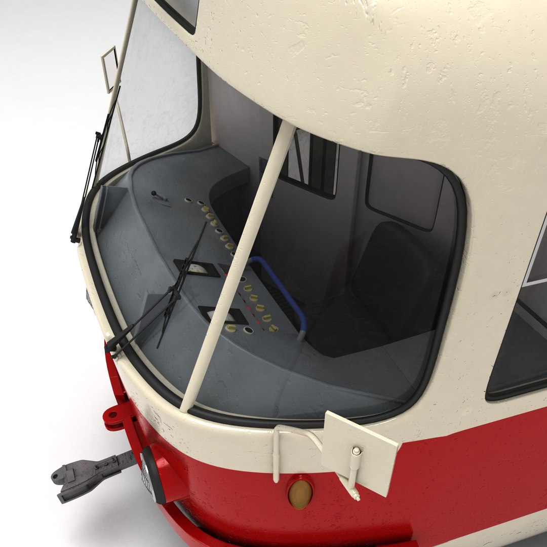 3D 1960s tram tatra ganz model - TurboSquid 1340392