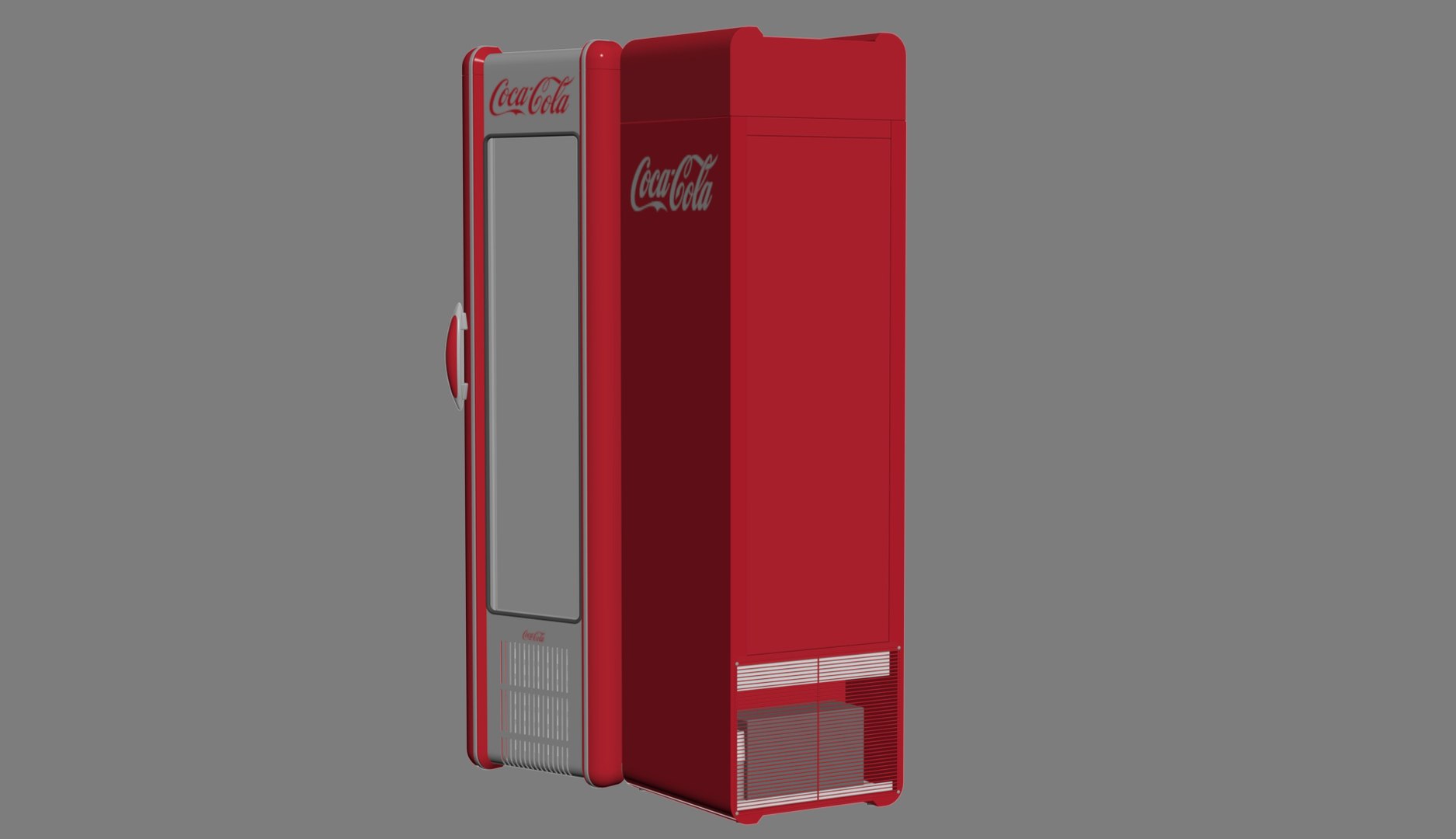 3D Coca Cola Retro Fridge Model - TurboSquid 1936698