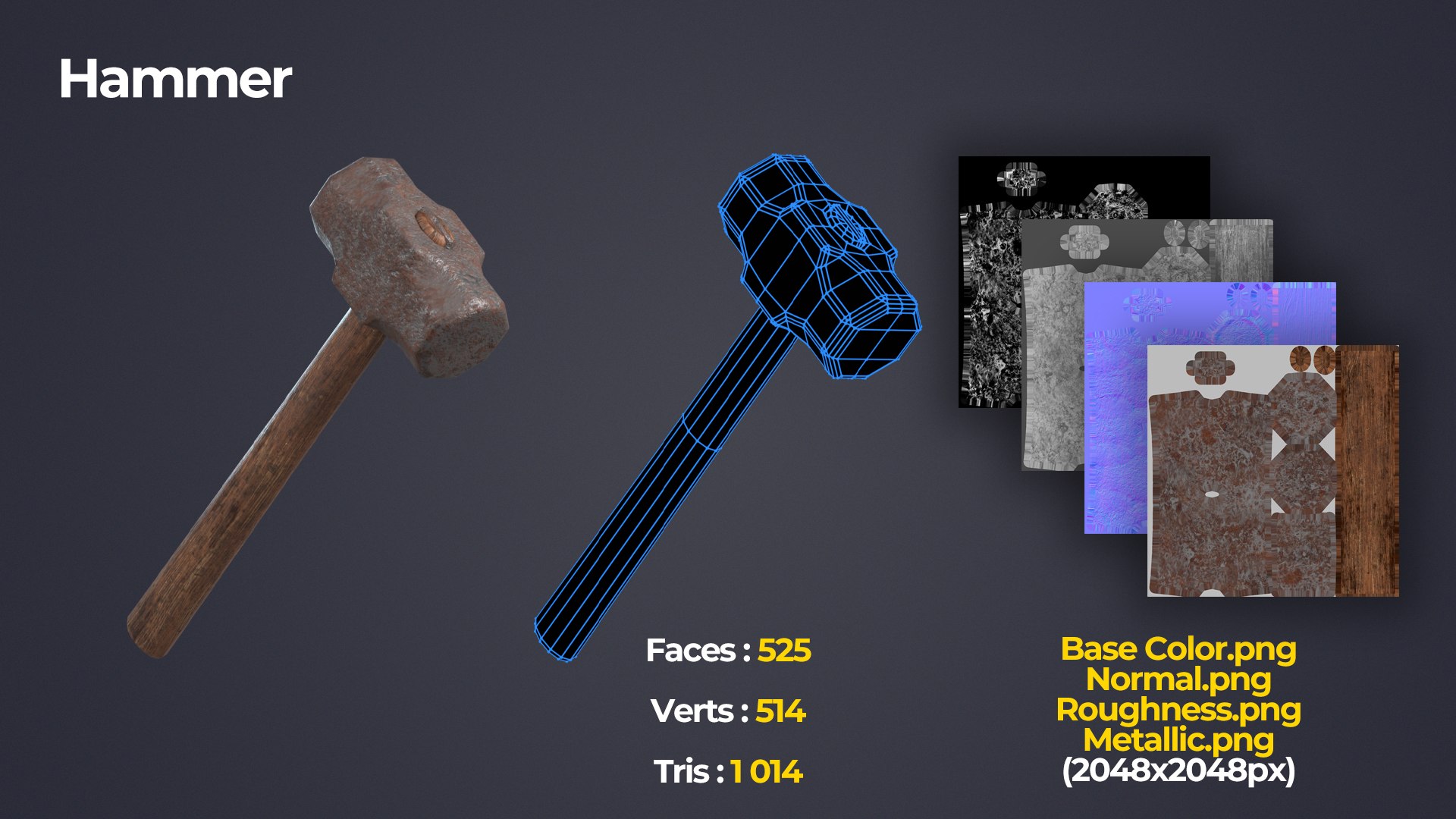 Hammer 3D Model - TurboSquid 1748650