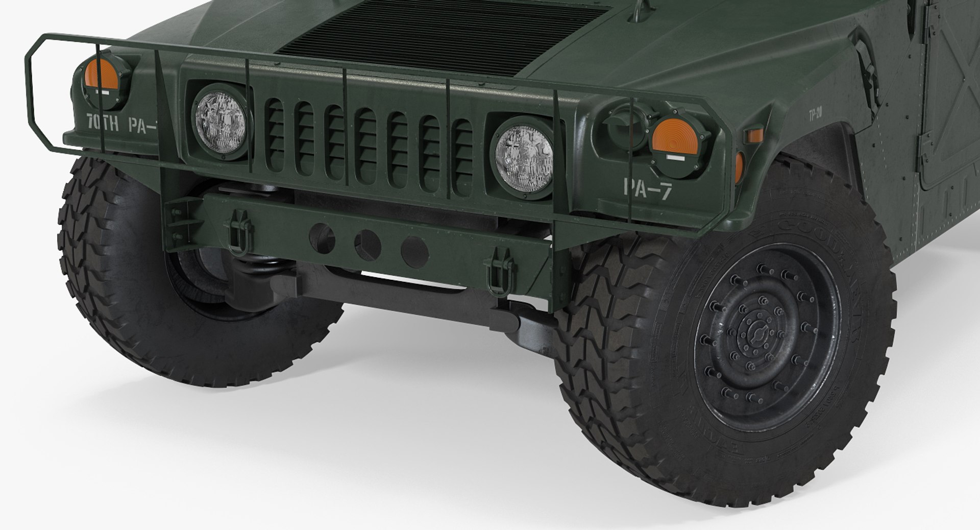 3d hmmwv m998 equipped avenger model