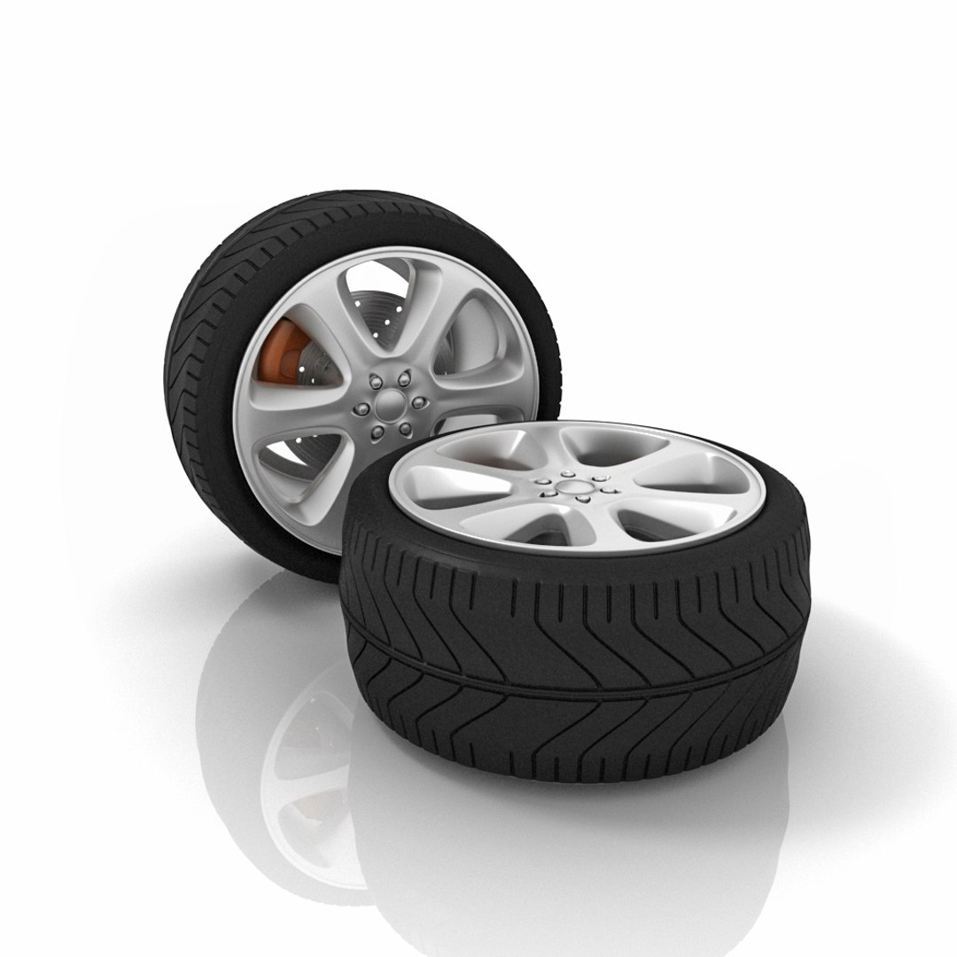 3d car tires model