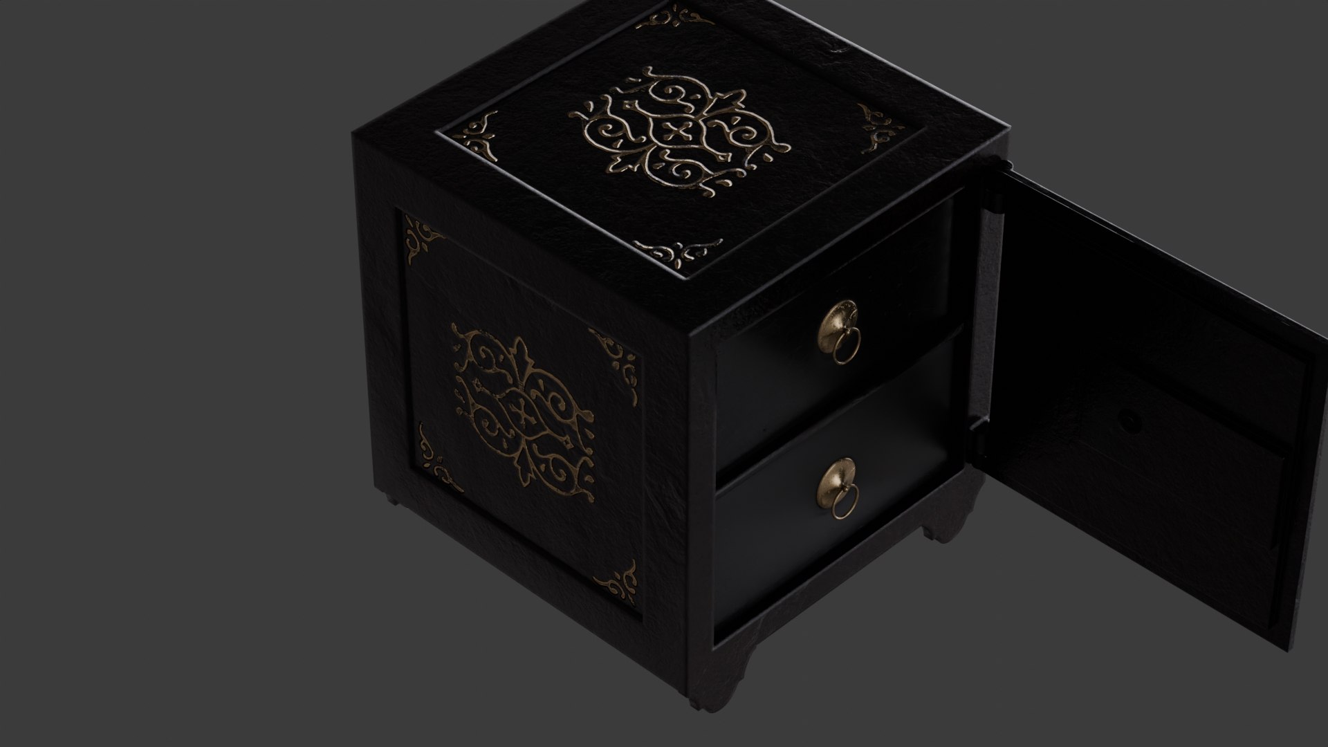 3D Vintage Safe - TurboSquid 2284832