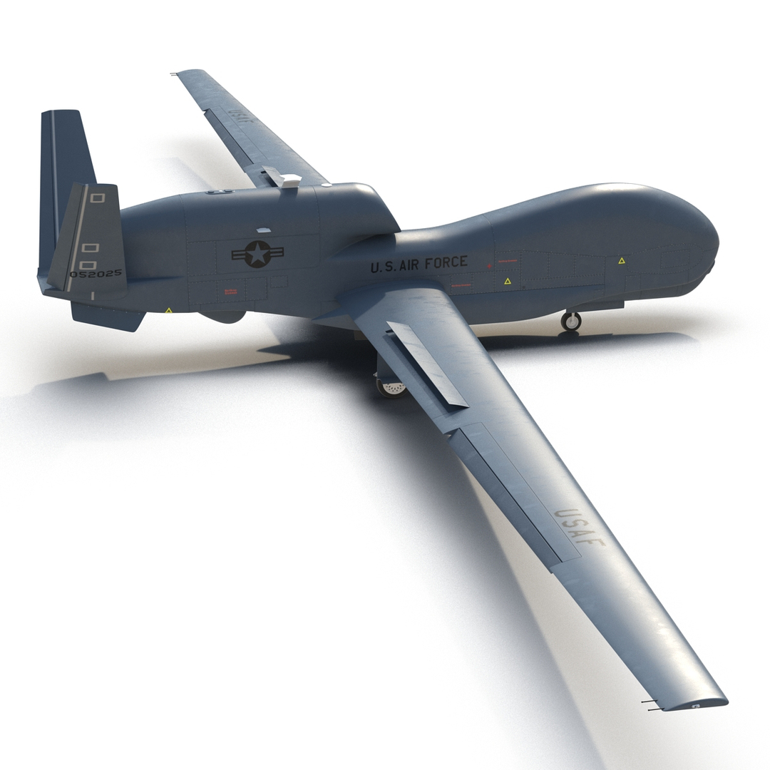 rq 4 global hawk 3d model
