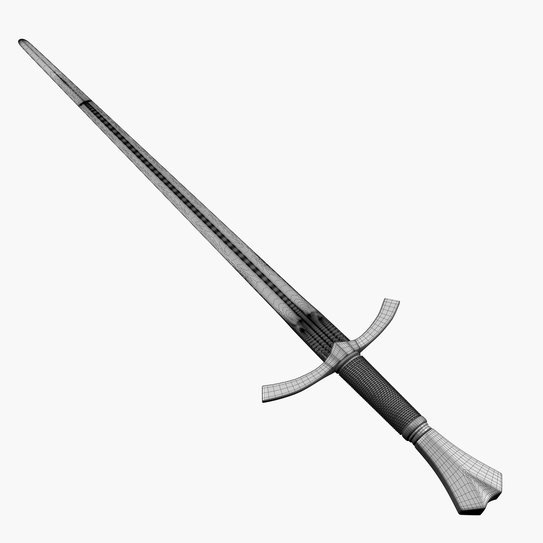 3d sword historical blade model