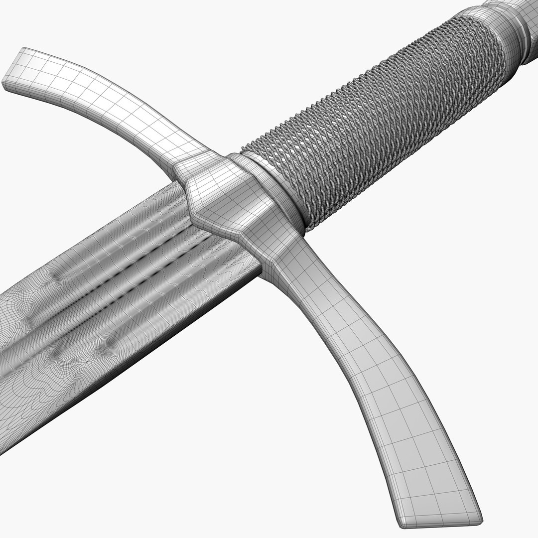 3d sword historical blade model