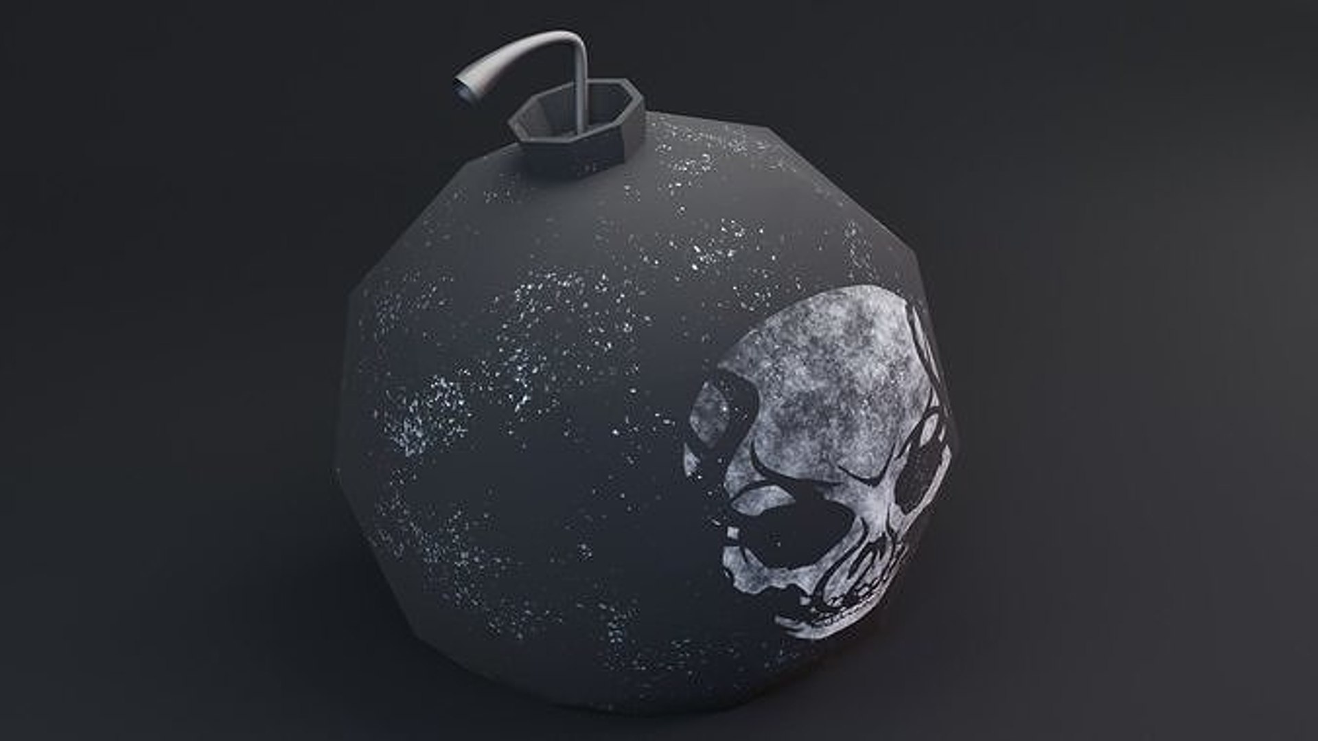 Bomb Game Ready Low Poly PBR 3D Model model - TurboSquid 2183145