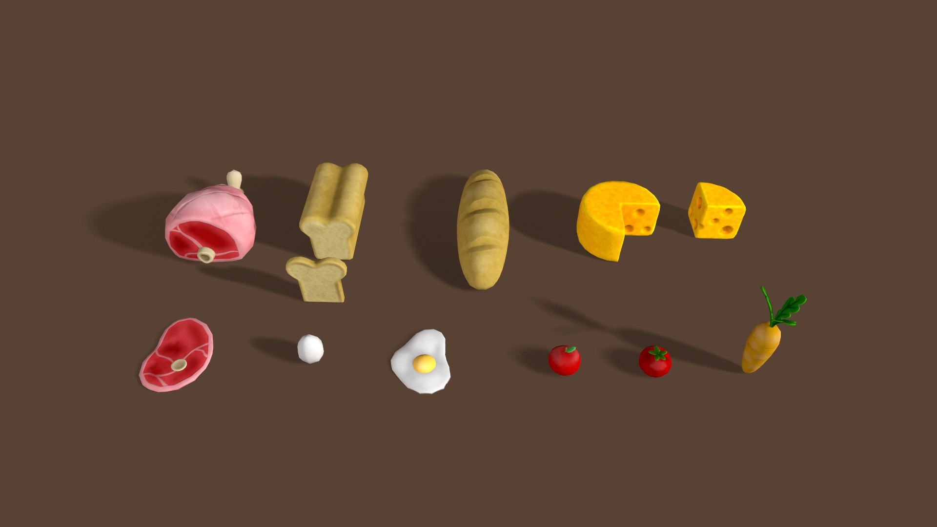 Stylized Food Pack 01 - Game-ready 3D Assets 3D Model - TurboSquid 2145346