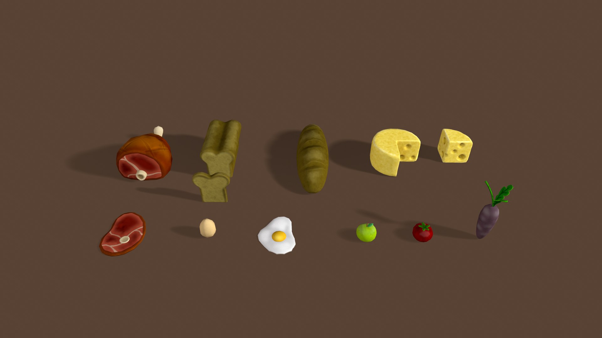 Stylized Food Pack 01 - Game-ready 3D Assets 3D Model - TurboSquid 2145346
