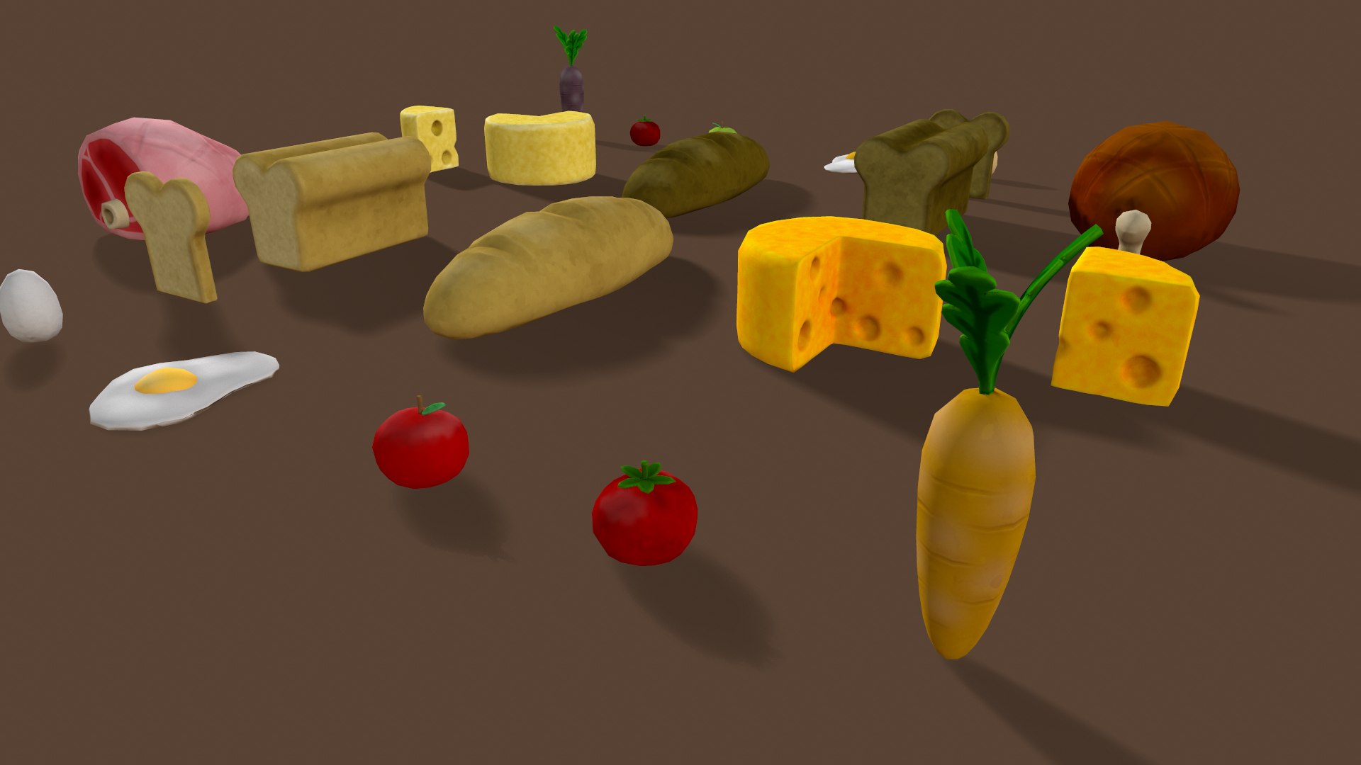 Stylized Food Pack 01 - Game-ready 3D Assets 3D Model - TurboSquid 2145346