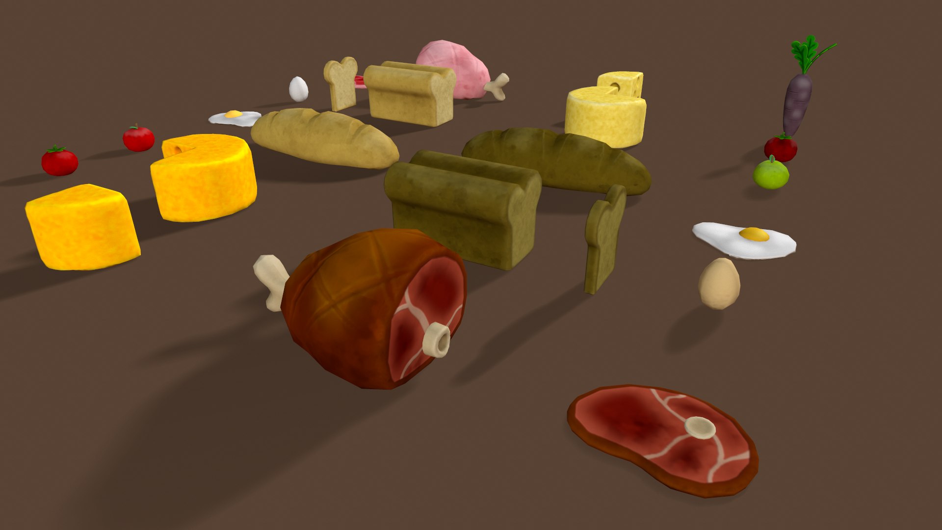 Stylized Food Pack 01 - Game-ready 3D Assets 3D Model - TurboSquid 2145346