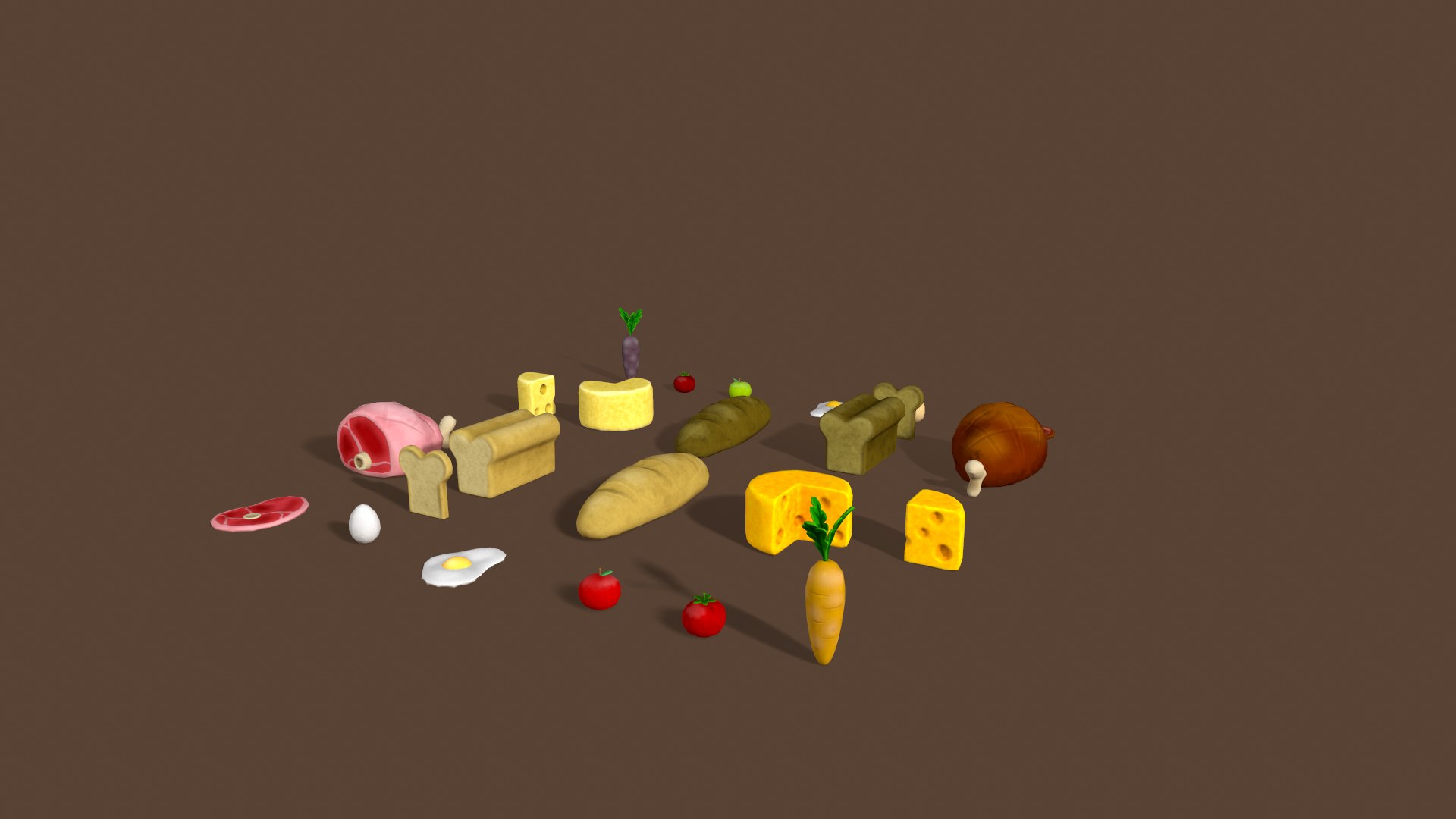 Stylized Food Pack 01 - Game-ready 3D Assets 3D Model - TurboSquid 2145346