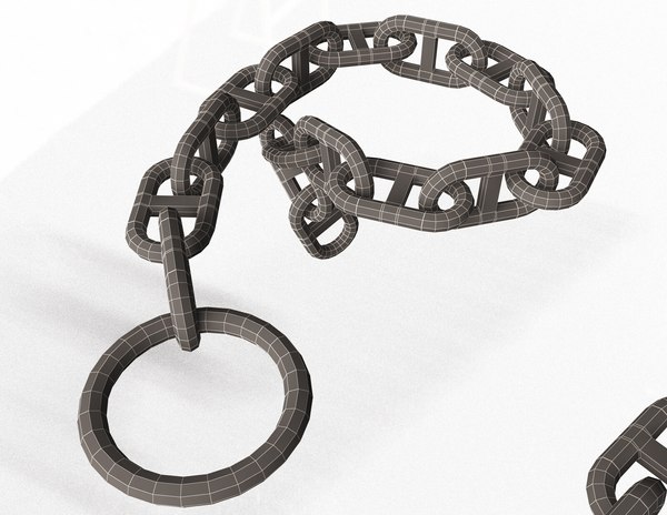 3D Piece of Anchor Ship Chain - TurboSquid 1774381
