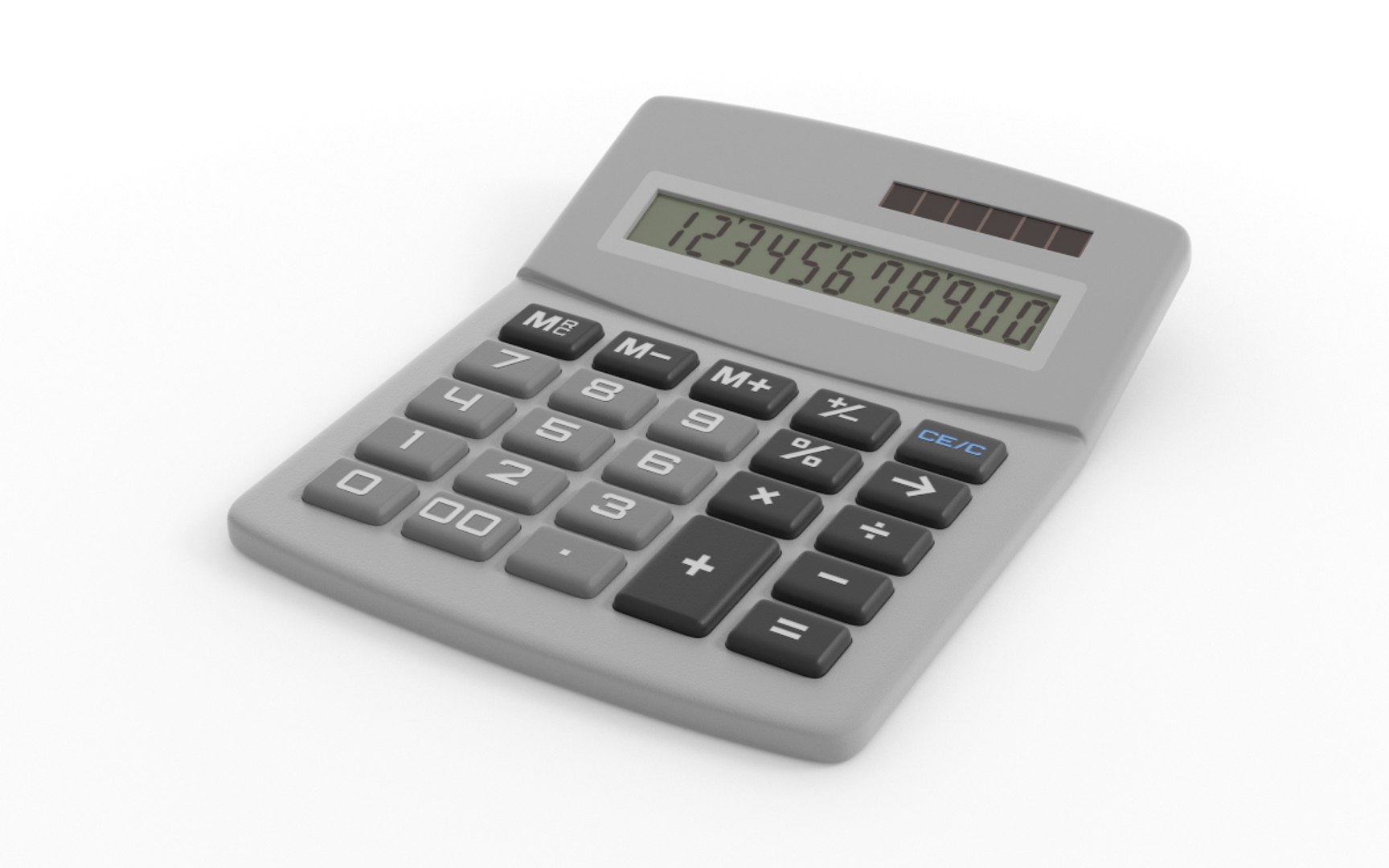3d Model Digital Calculator Calc