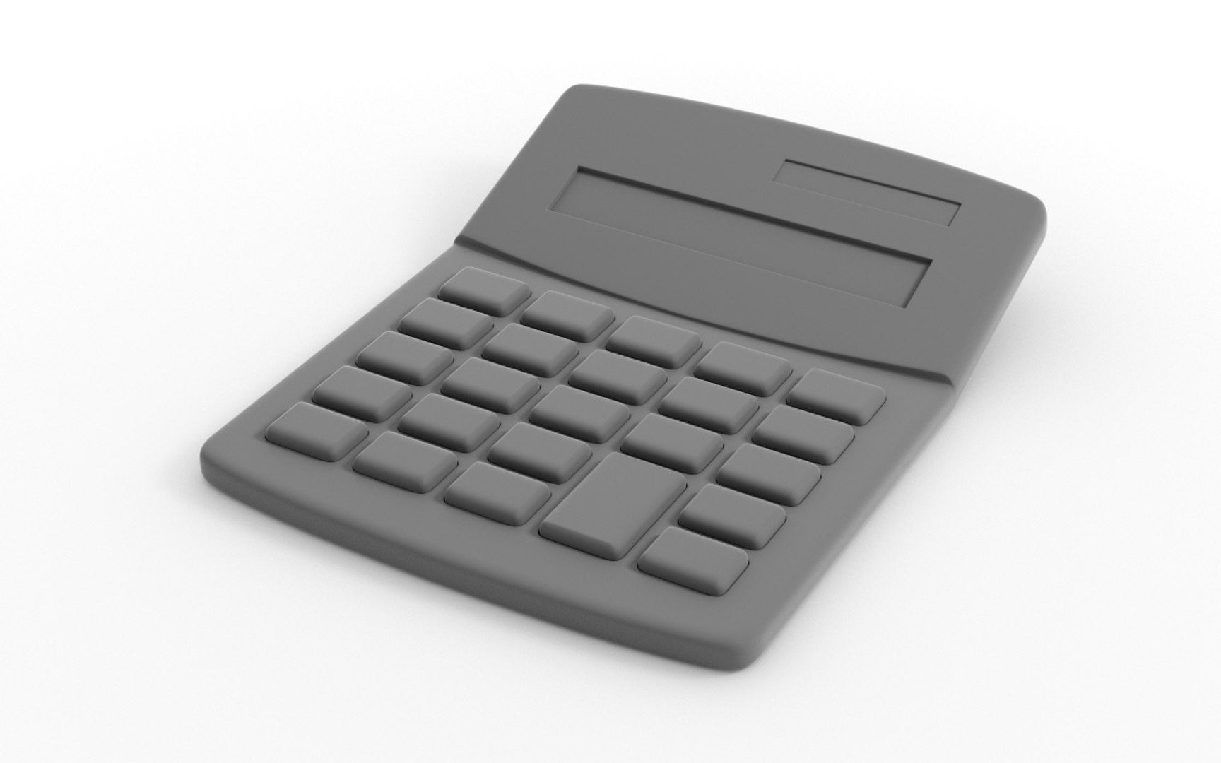 3d Model Digital Calculator Calc