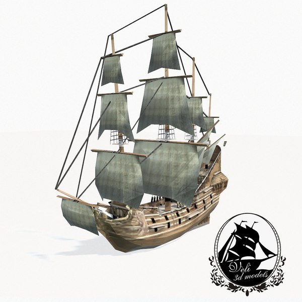 3D Brigantine Models | TurboSquid