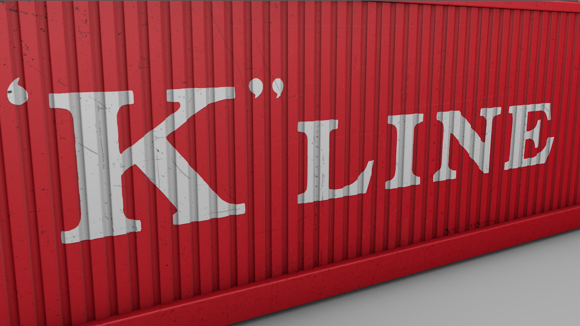 3D Model K Line Cargo Container - TurboSquid 1563509