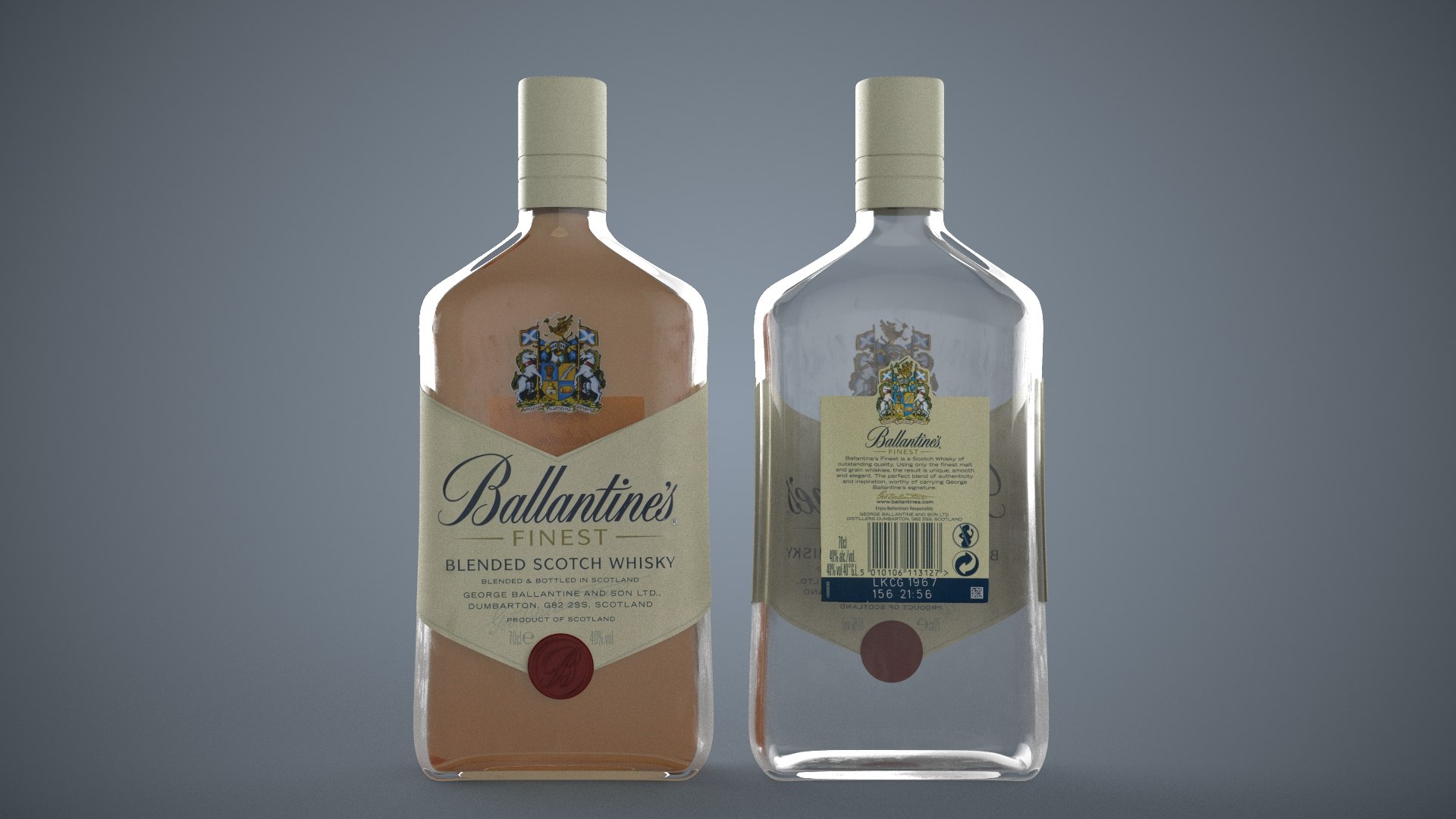 3D Bottle Ballentine Whiskey | 1146814 | TurboSquid