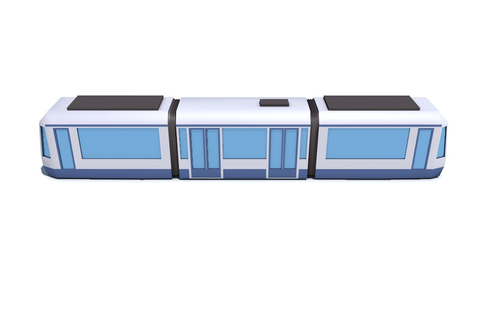 Obj Low-poly Tram