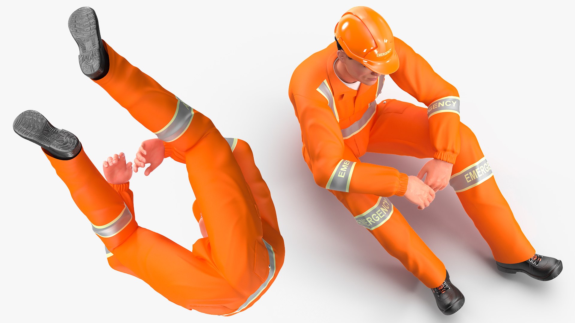 3D model rescuer rigged rescue modo - TurboSquid 1579698