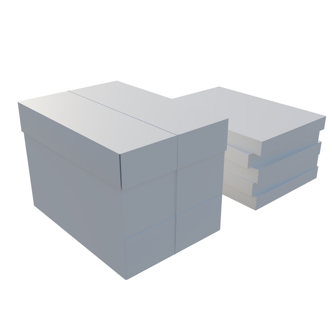 Paper A4 Box Set 3D Model - TurboSquid 2096858