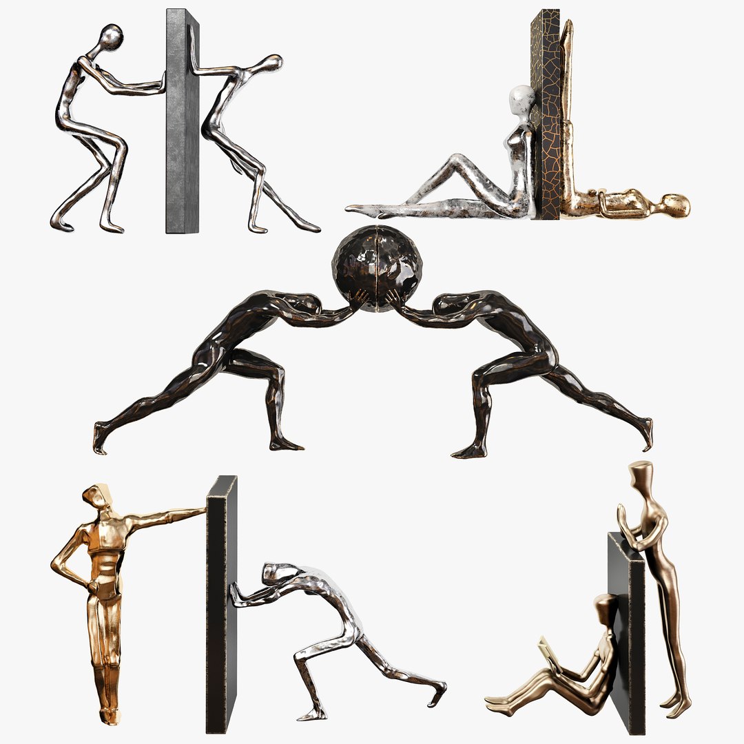 Metal Art Sculptures 01 3D - TurboSquid 1812549